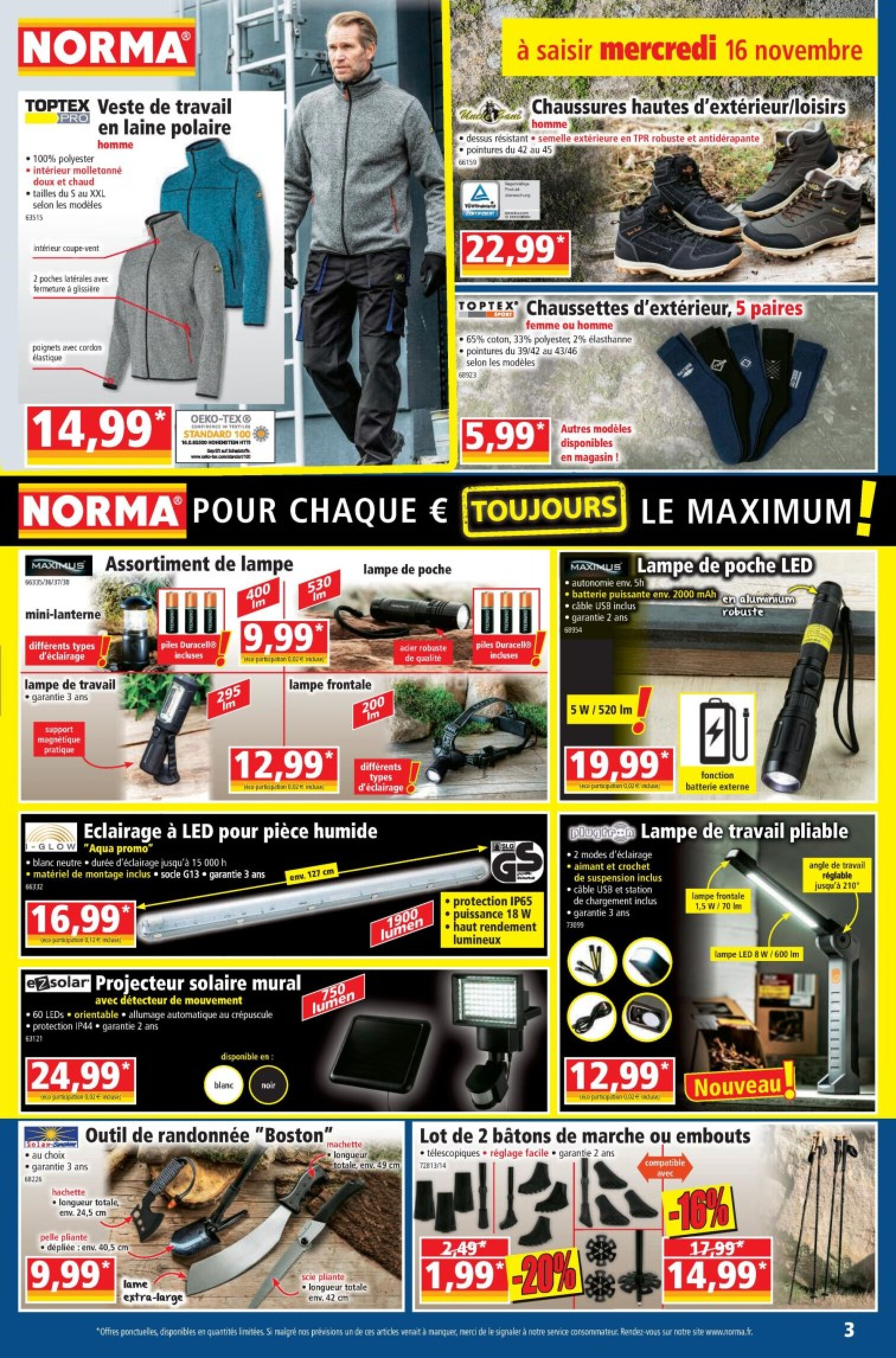 NORMA - Pour chaque euro le maximum.