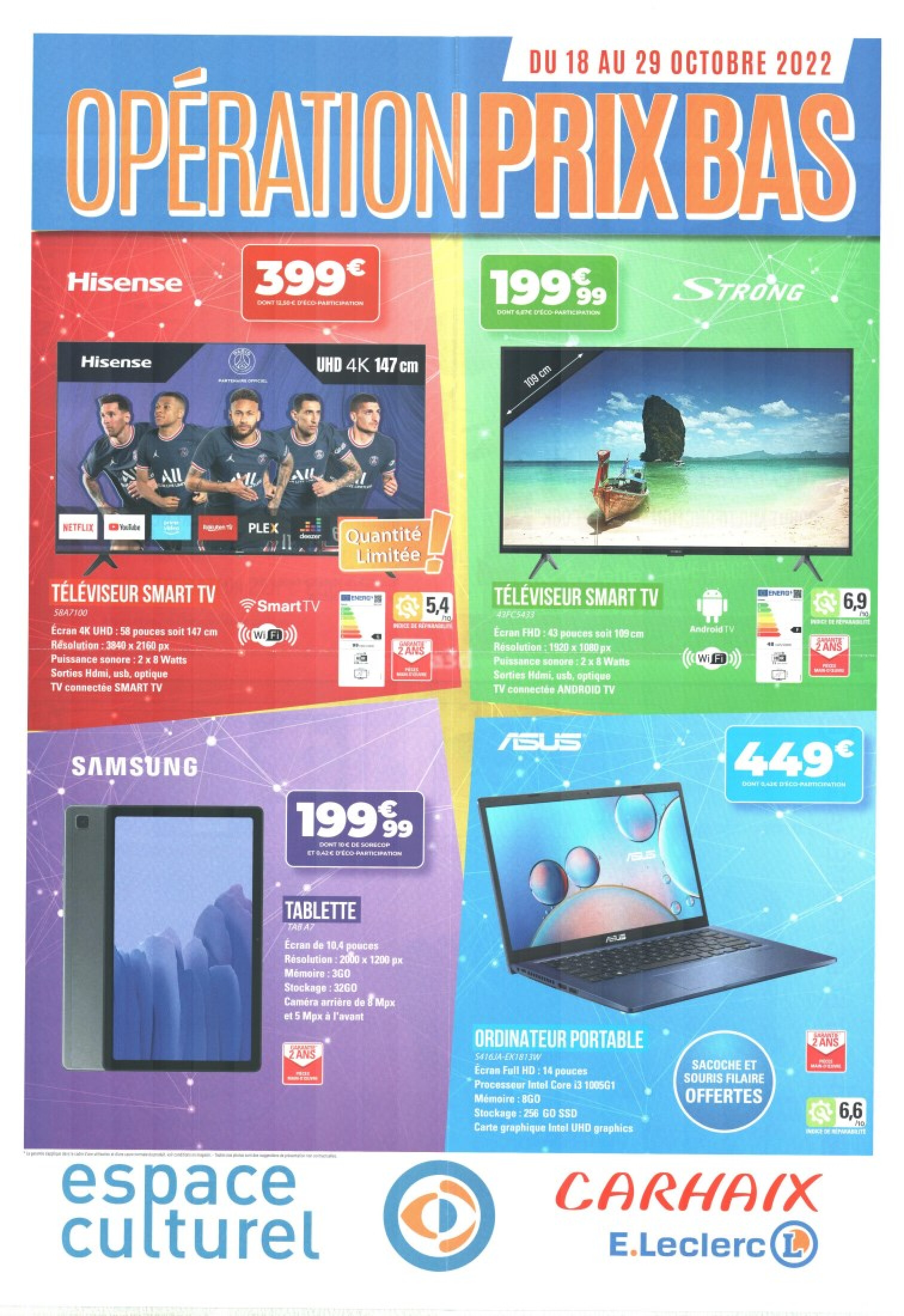 ESPACE CULTUREL LECLERC - Operation prix bas