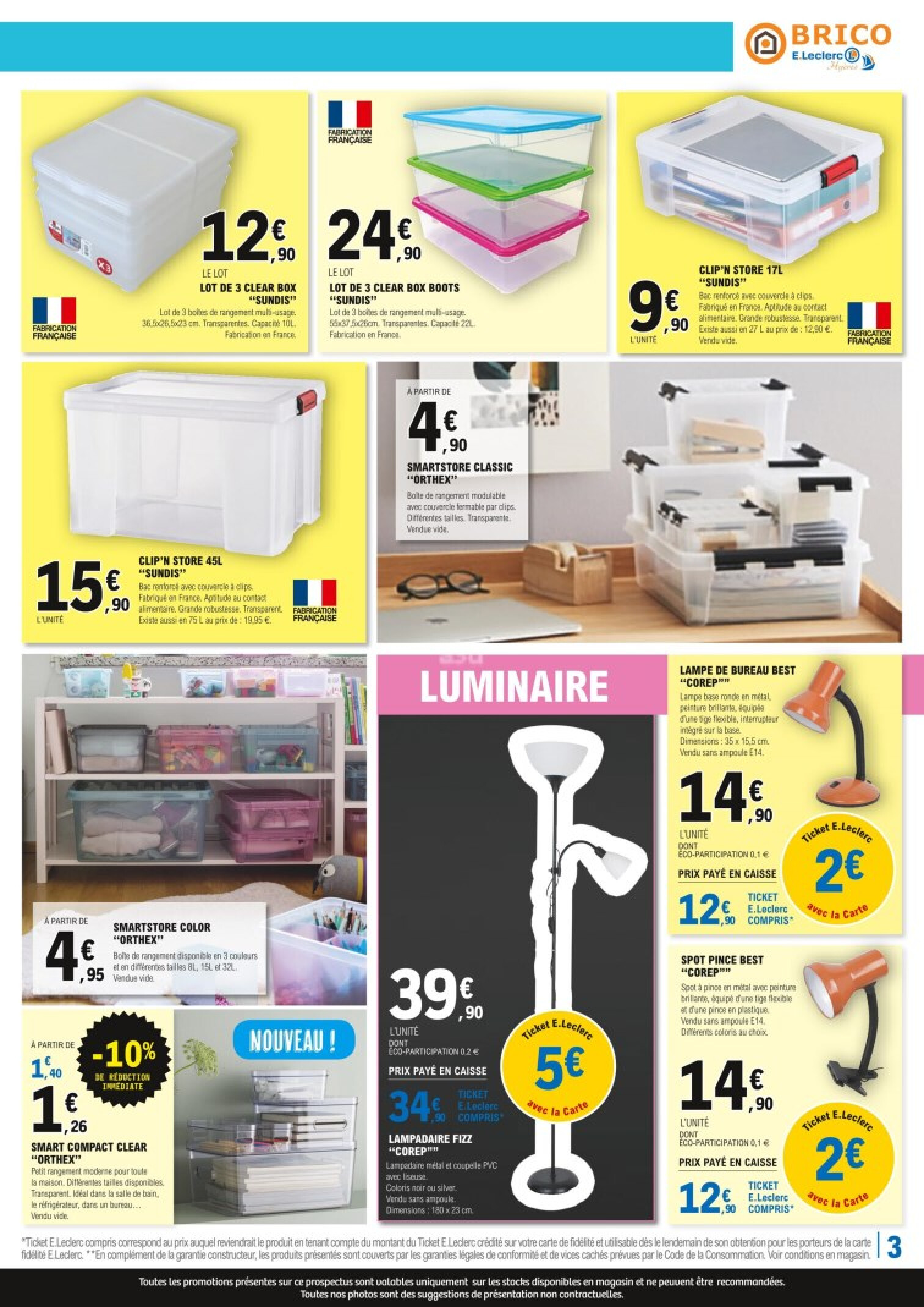 BRICO LECLERC - Des prix bas du sol au plafond