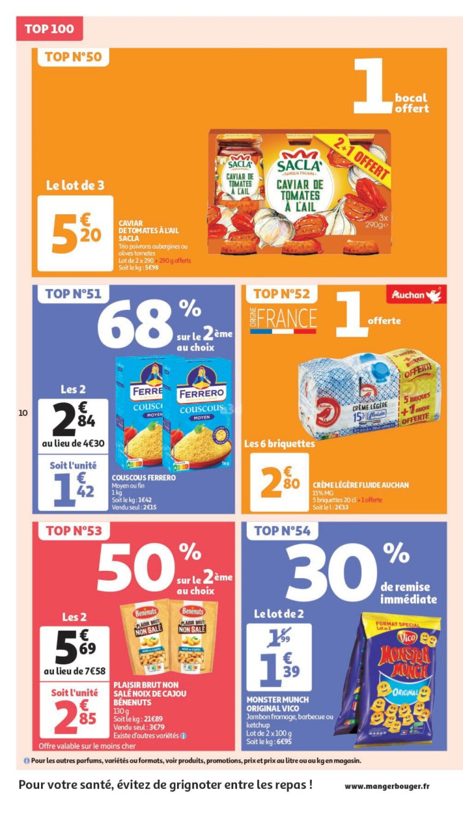 AUCHAN - Top 100 promos au top