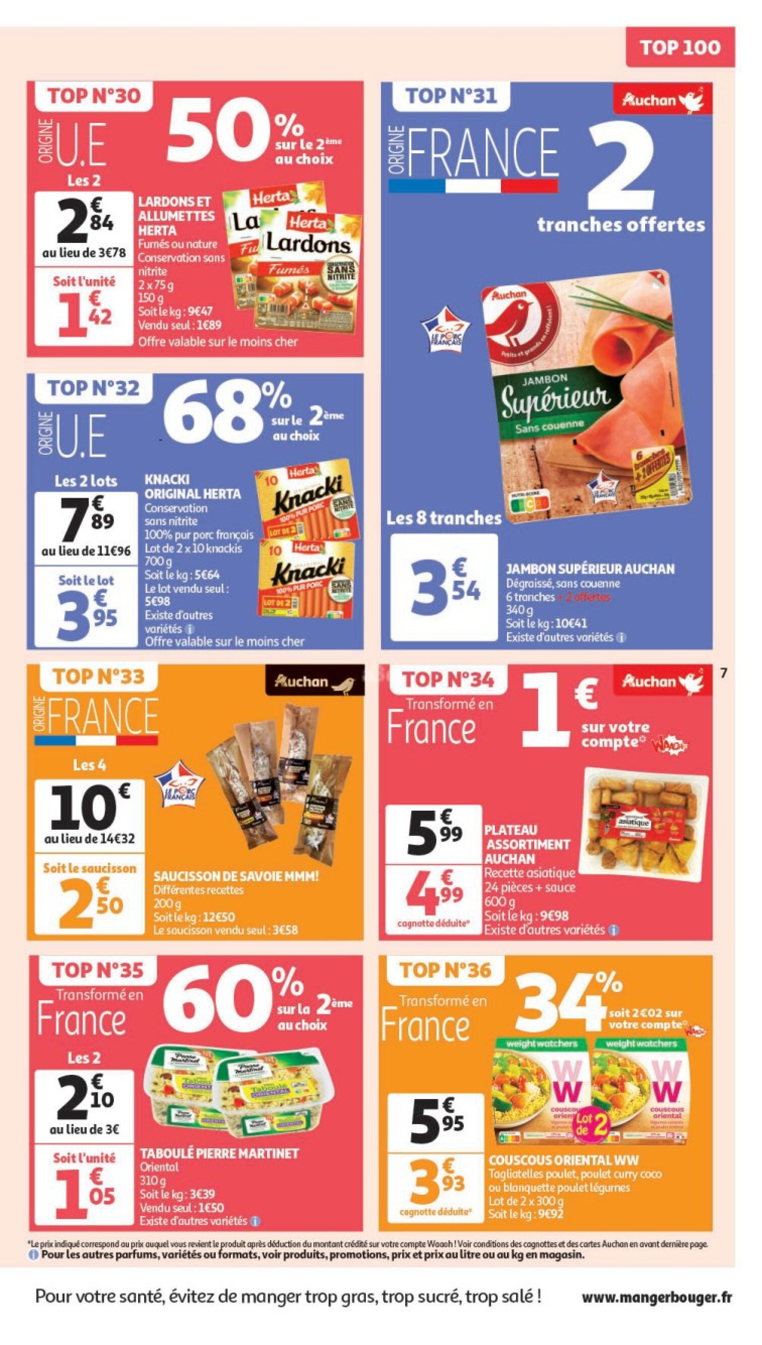 AUCHAN - Top 100 promos au top