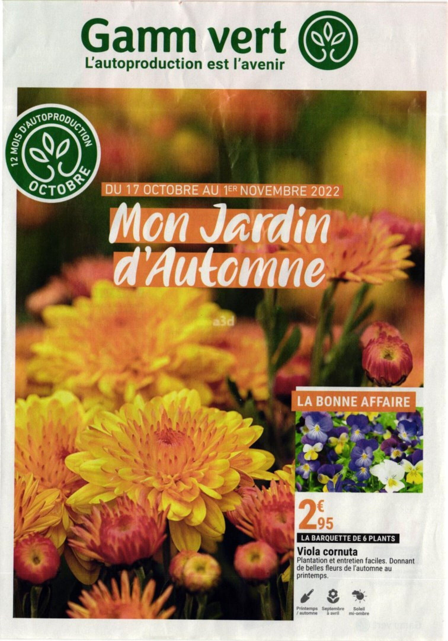 GAMM VERT - Mon jardin d'automne