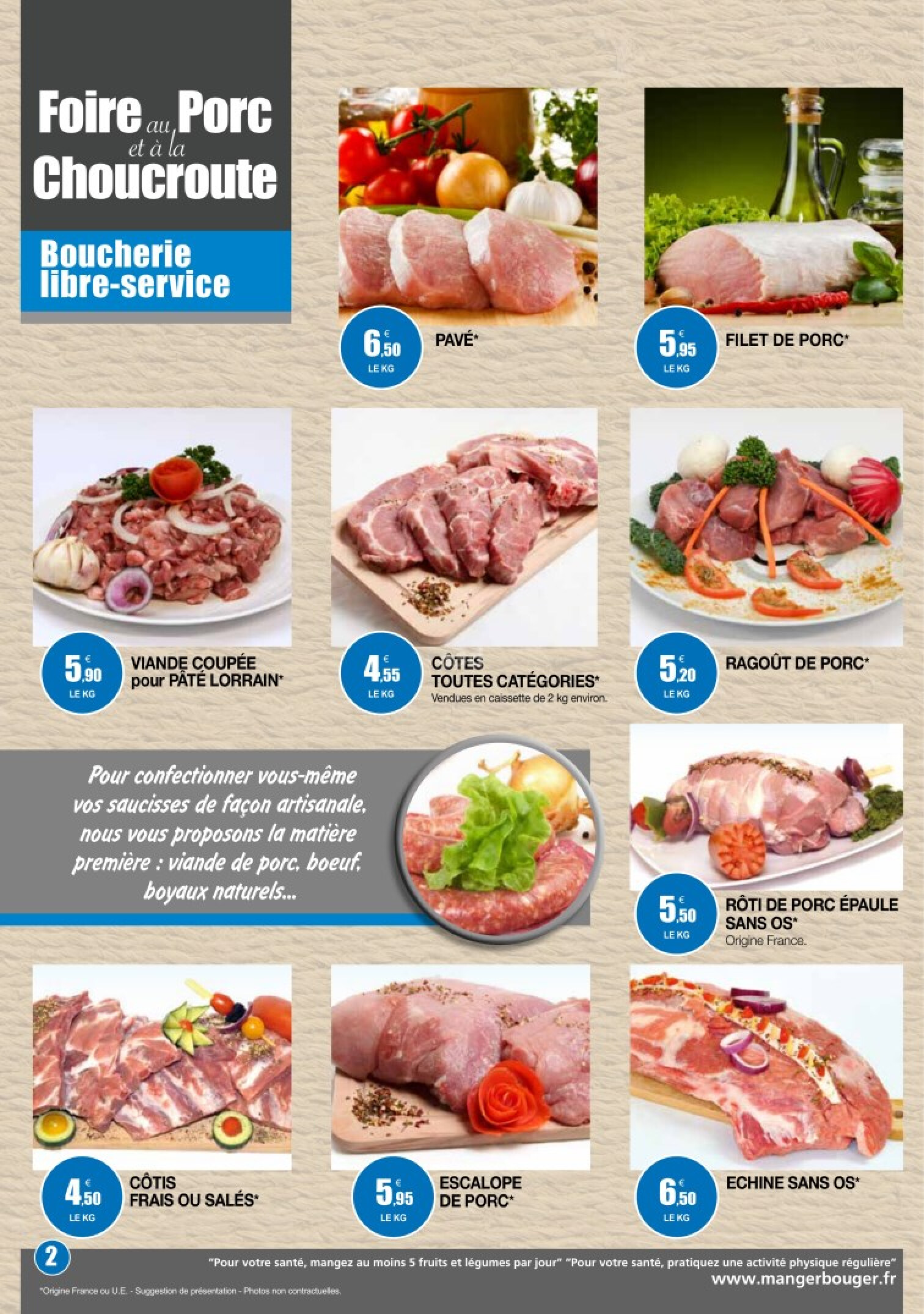 E. LECLERC - Foire au porc et a la choucroute