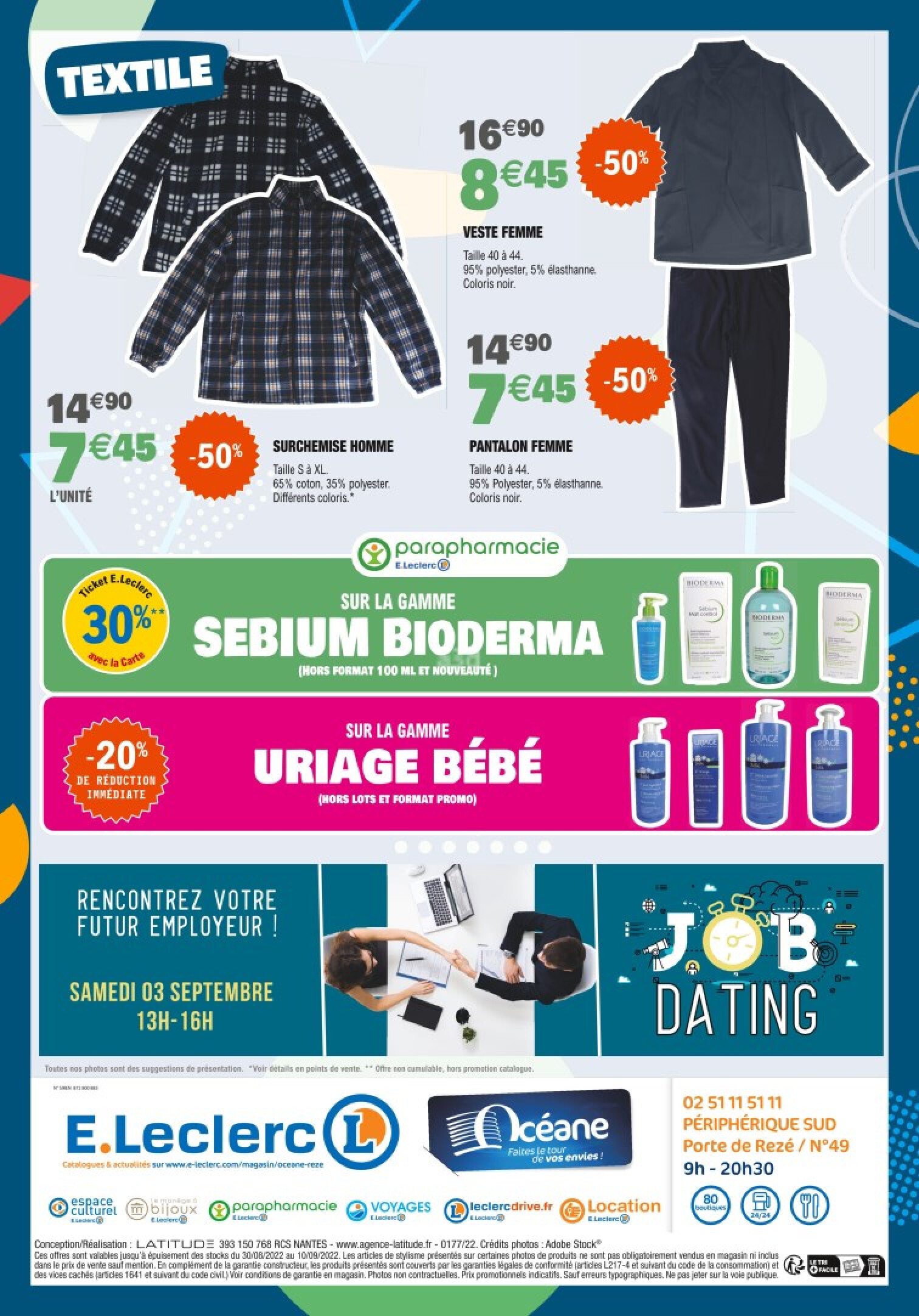 E. LECLERC - Rentree 2022 les prix bas font eux aussi leur rentree