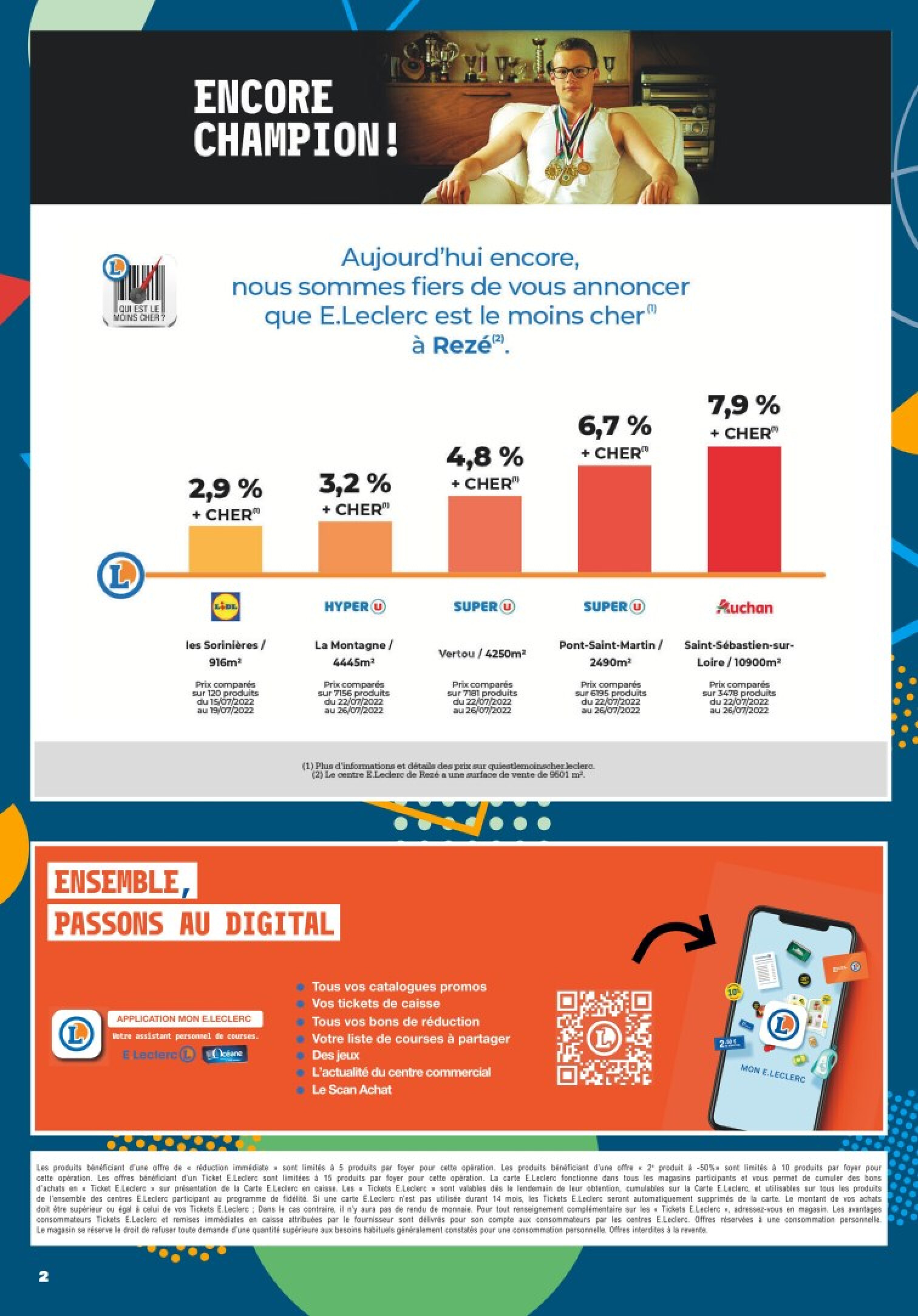 E. LECLERC - Rentree 2022 les prix bas font eux aussi leur rentree