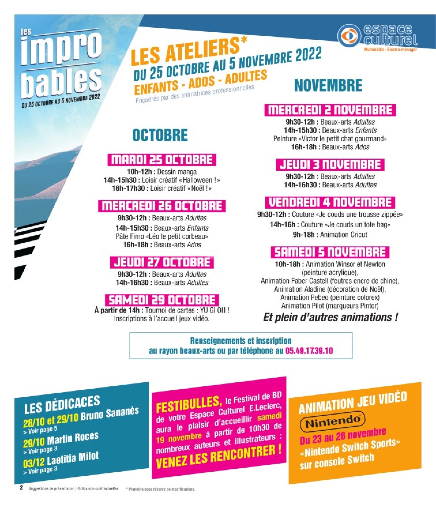 ESPACE CULTUREL LECLERC - Les improbables