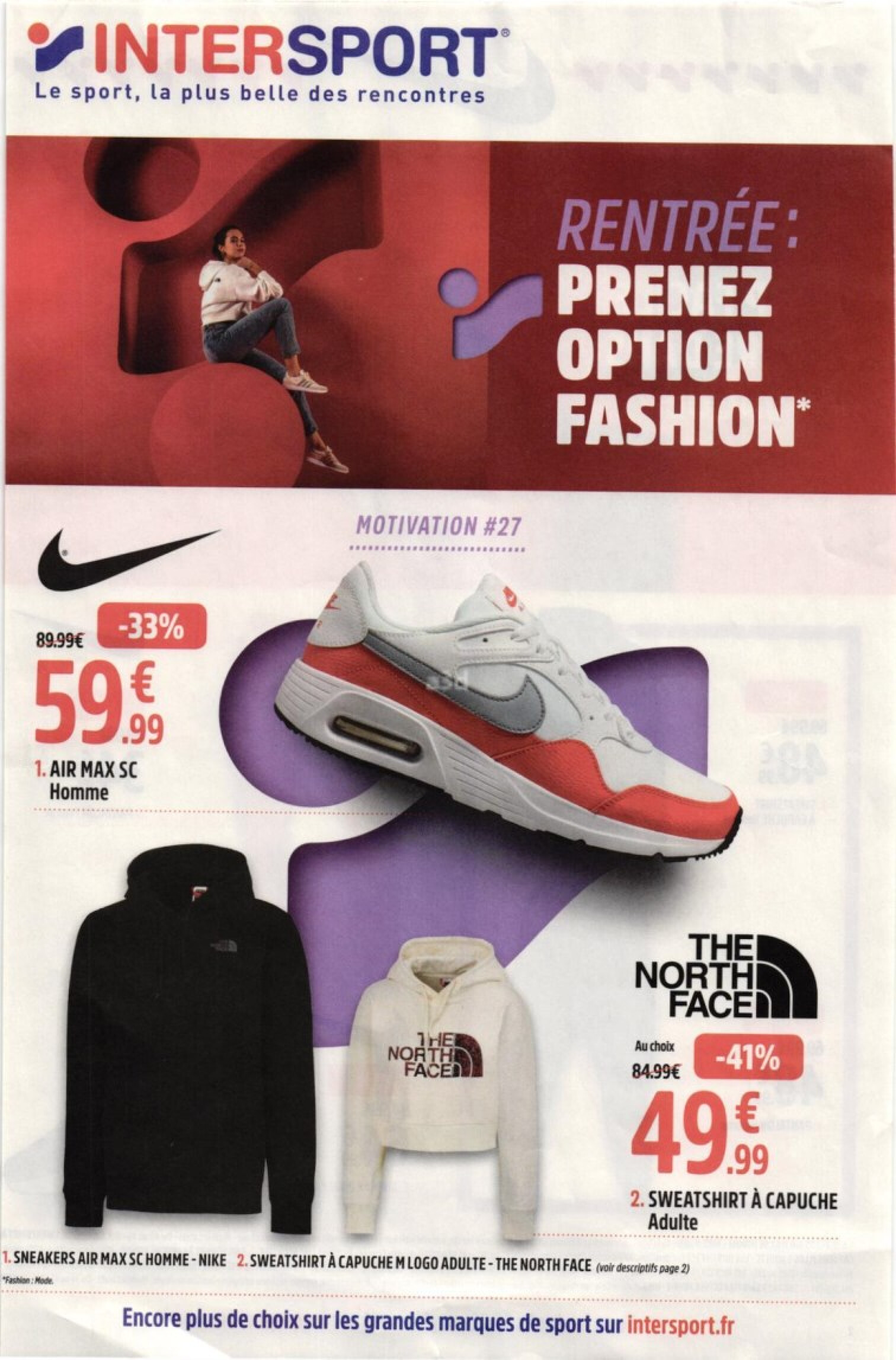 INTERSPORT - Rentree : prenez option fashion