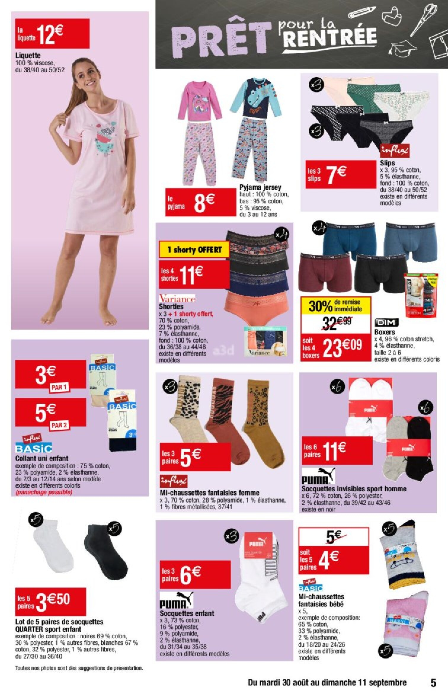 MIGROS - Pret pour la rentree