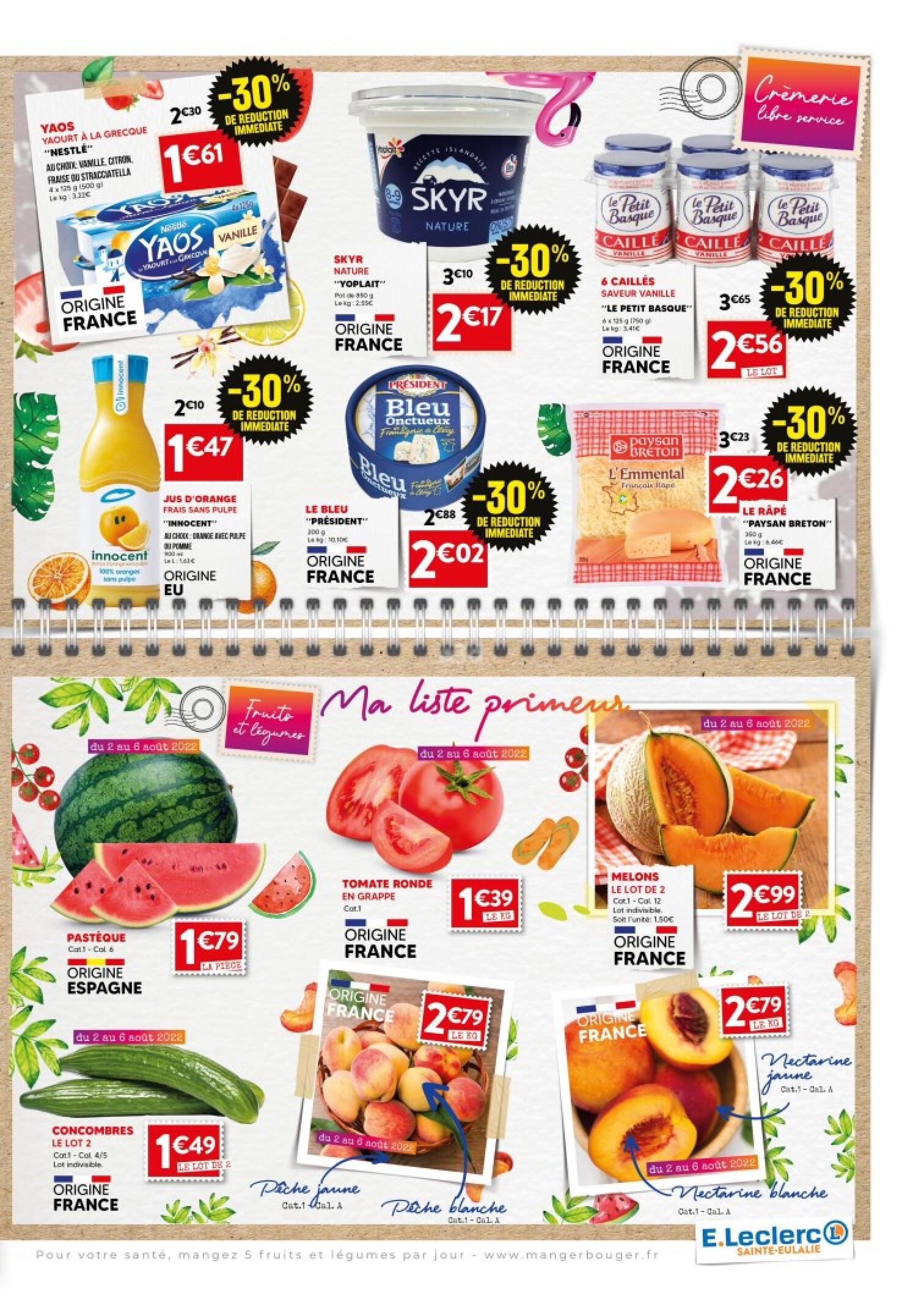 E. LECLERC - Pas de vacances pour les prix bas