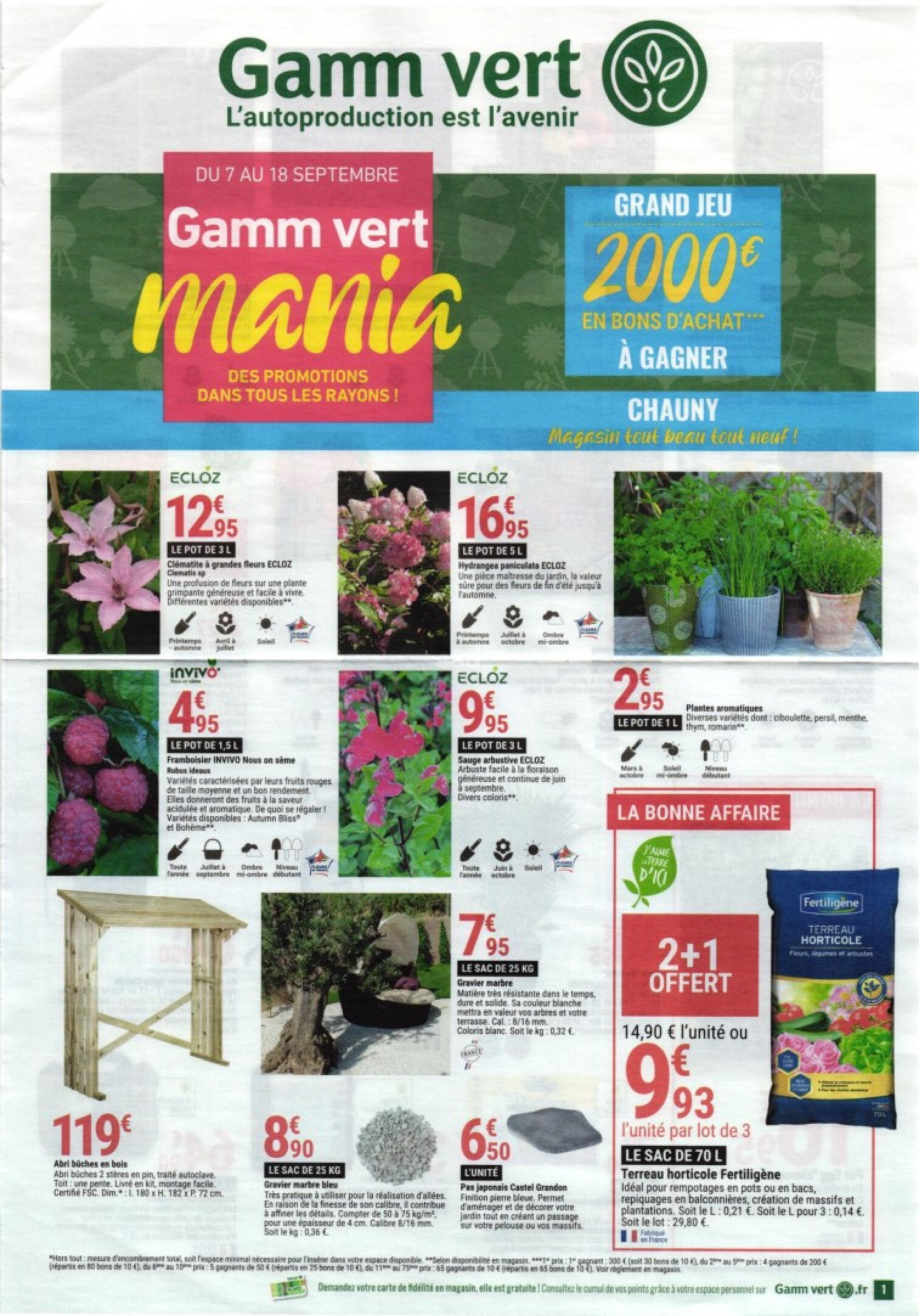 GAMM VERT - Des promotions dans tous les rayons ! magasin tout beau tout neuf