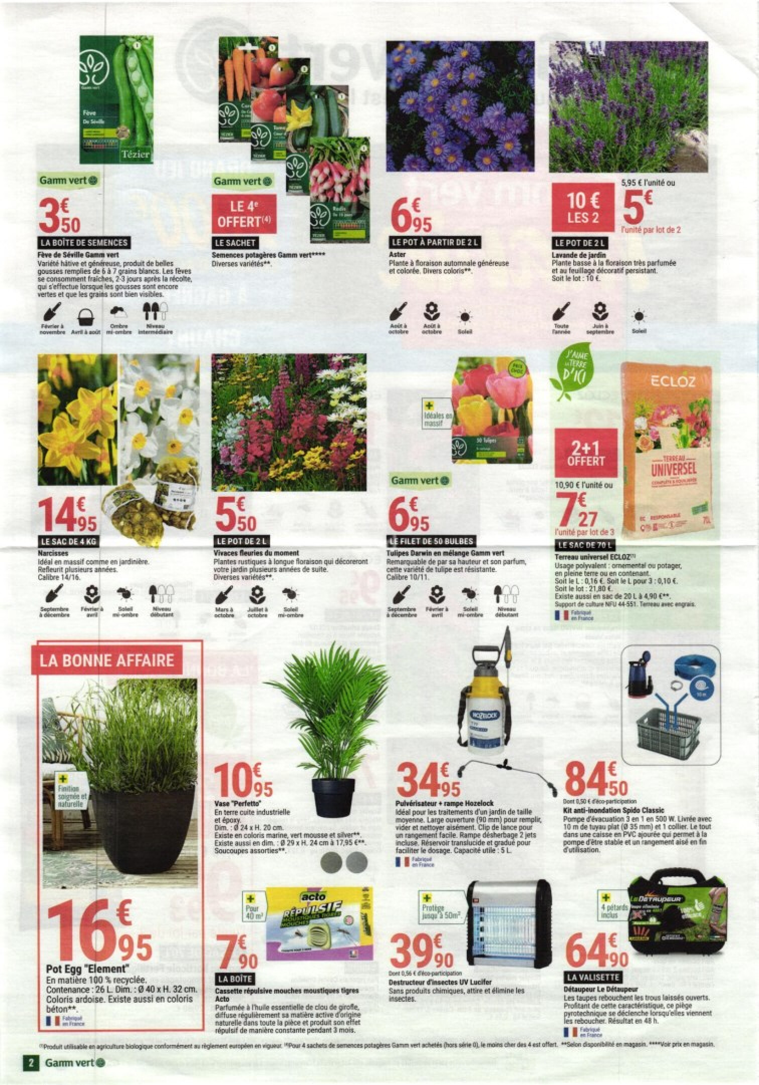 GAMM VERT - Des promotions dans tous les rayons ! magasin tout beau tout neuf