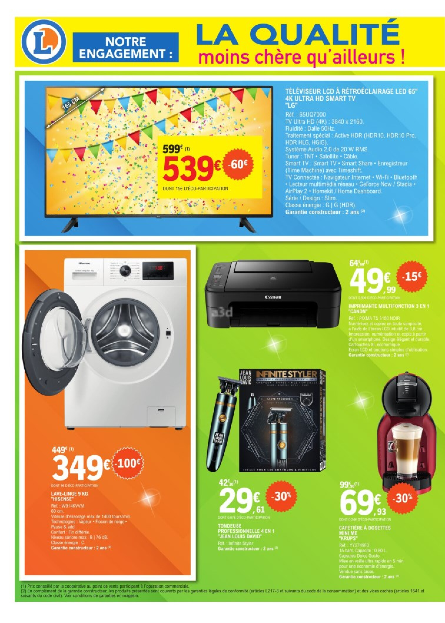 E. LECLERC - Notre engagement : la qualite moins chere qu'ailleurs