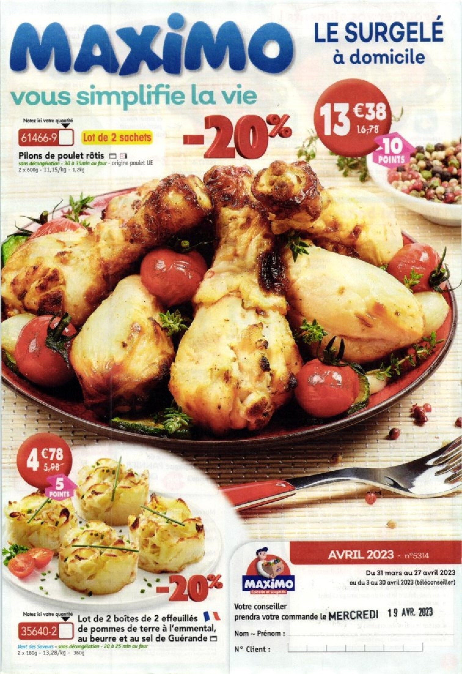 MAXIMO SURGELE - Avril 2023 - n°5314