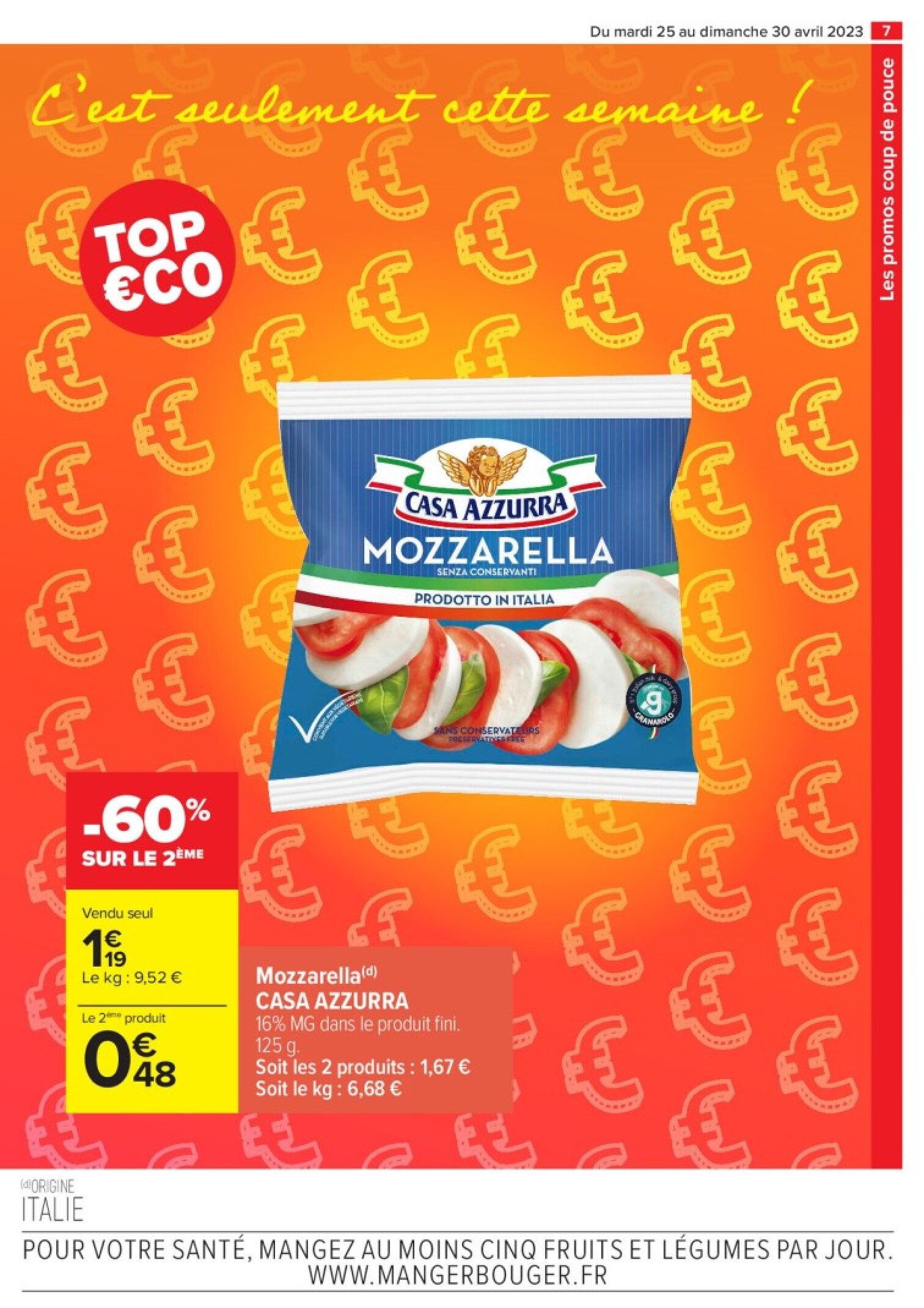 CARREFOUR - Defi anti-inflation les promos coup de pouce