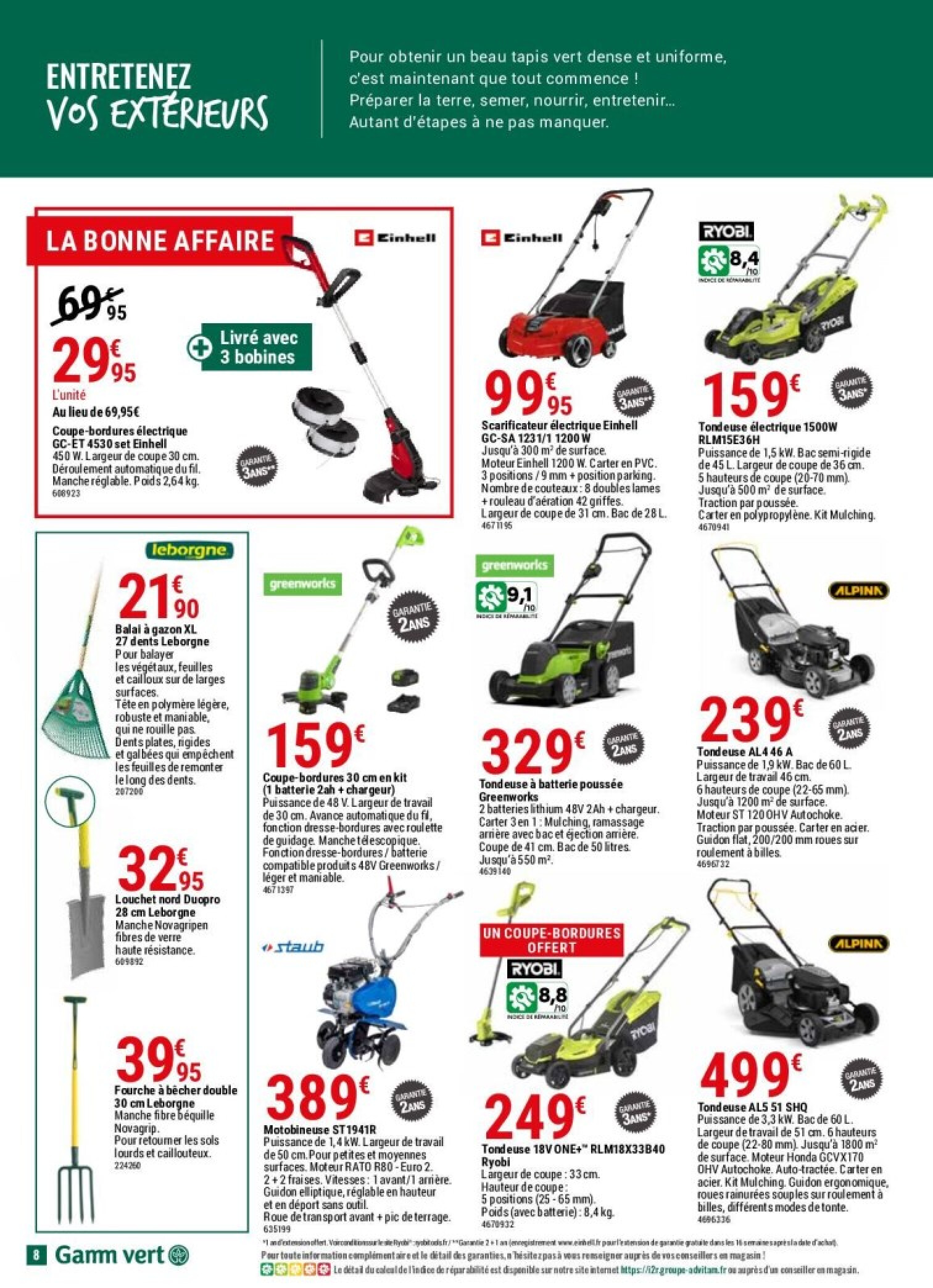 GAMM VERT - Ouverture bethune