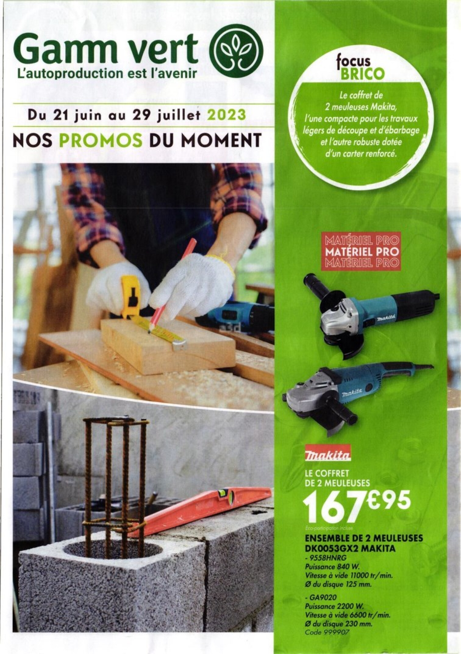 GAMM VERT - Nos promos du moment