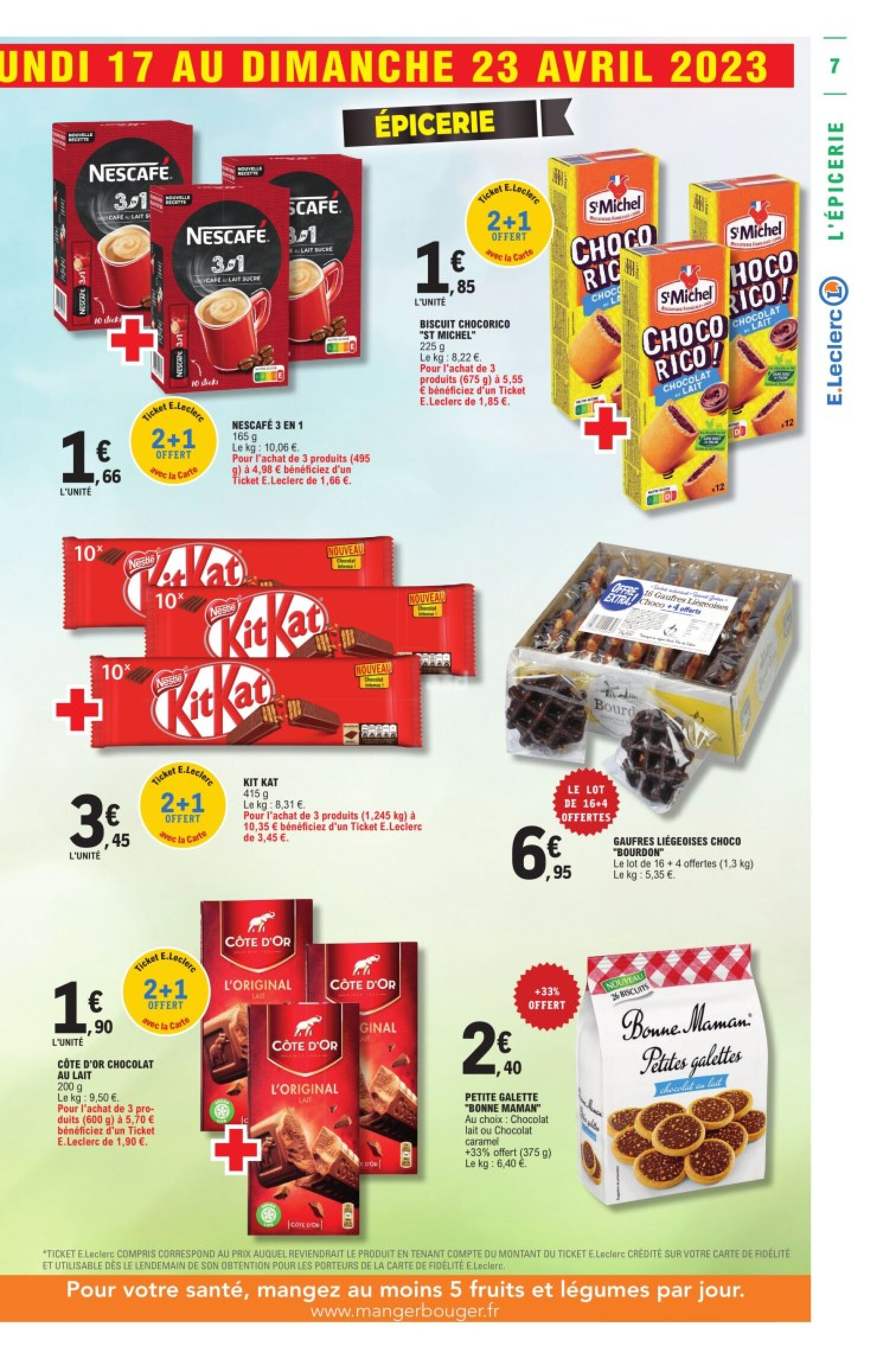 E. LECLERC - La semaine des super prix chocs