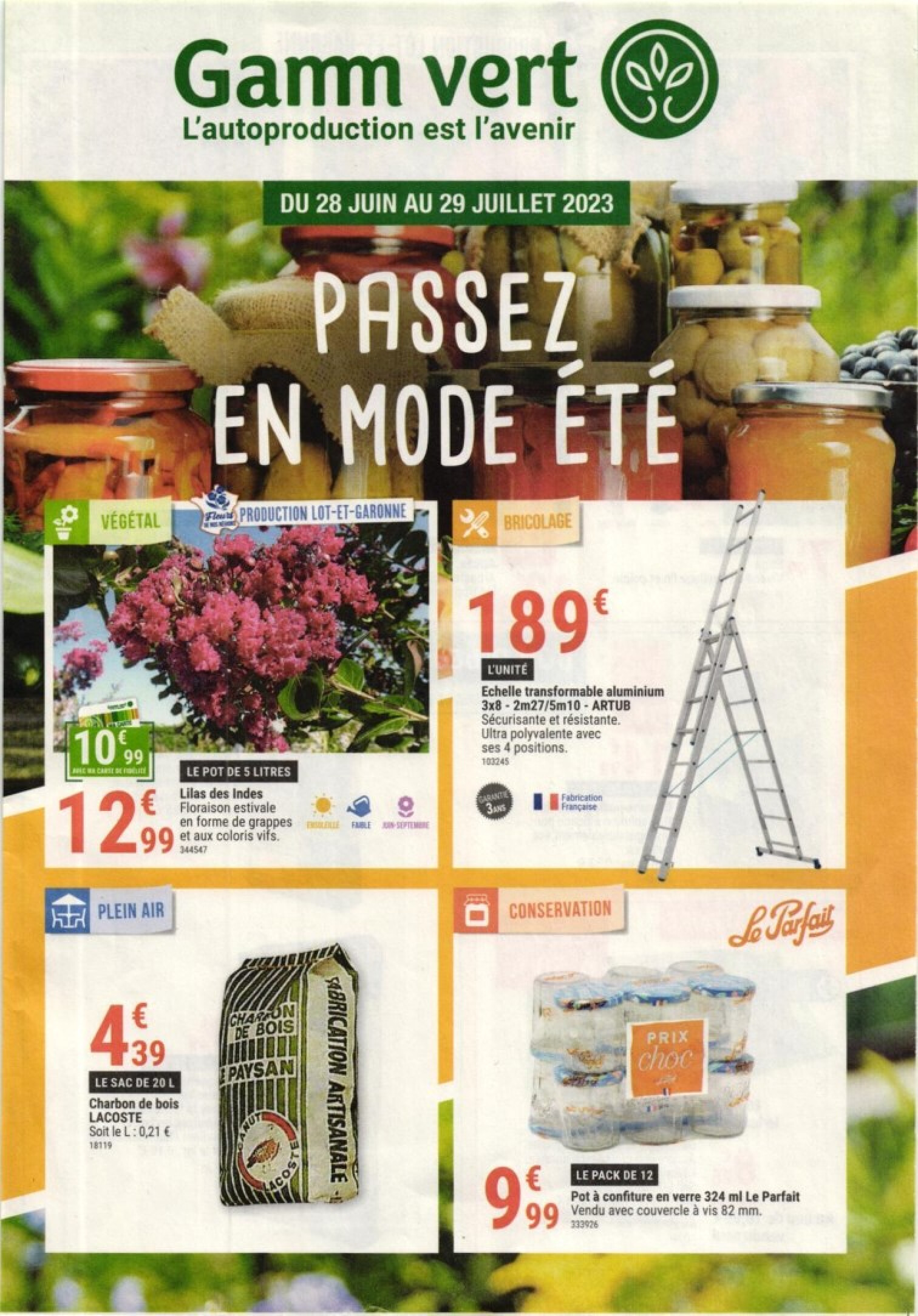 GAMM VERT NATURE - Passez en mode ete