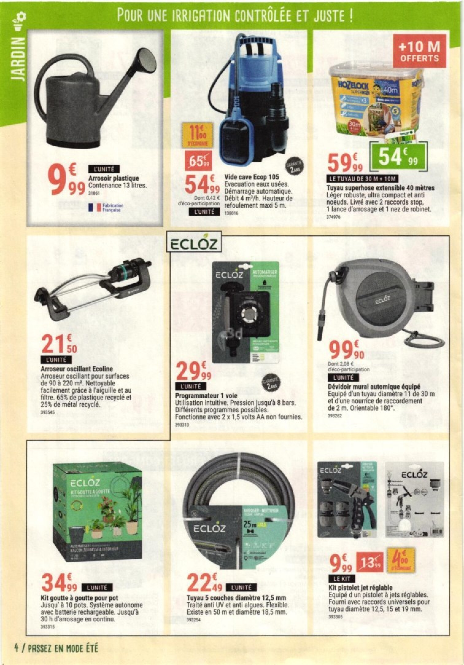 GAMM VERT NATURE - Passez en mode ete