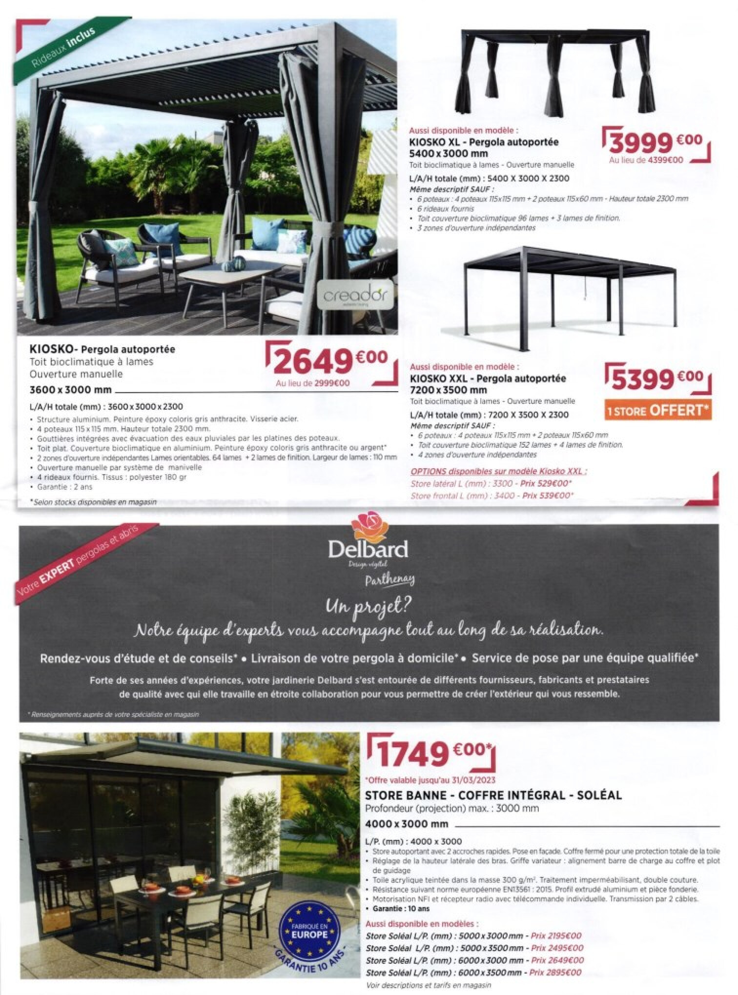 DELBARD - Votre specialiste pergolas et abris