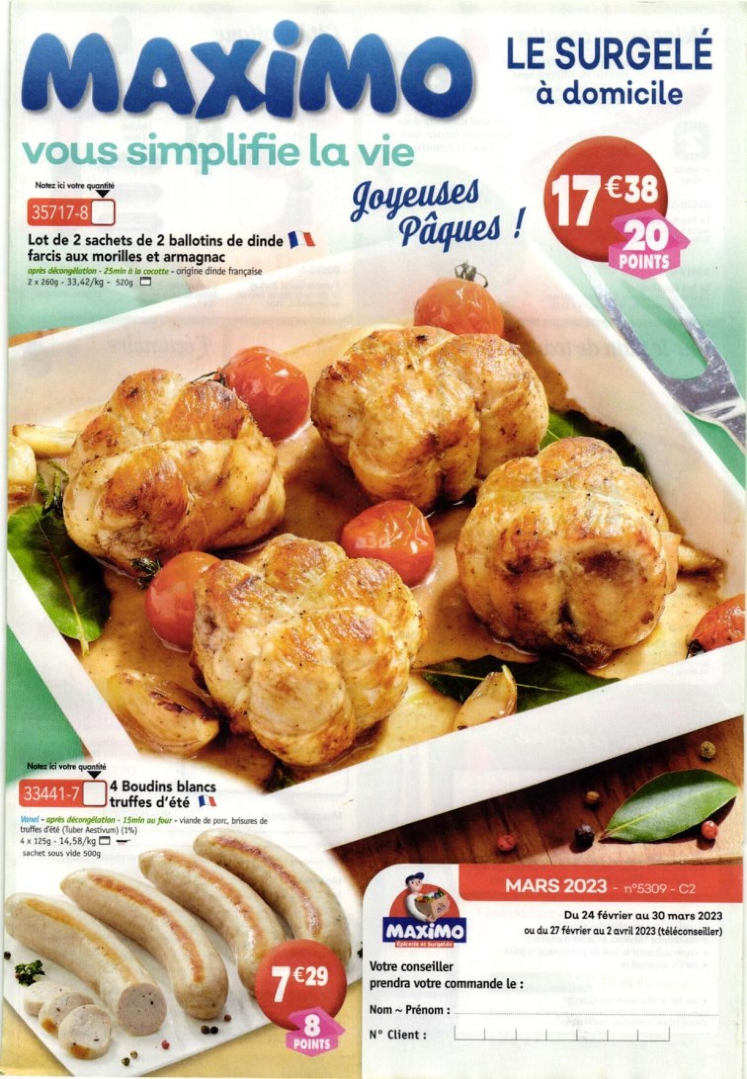 MAXIMO SURGELE - Mars 2023 - n°5309 - c2