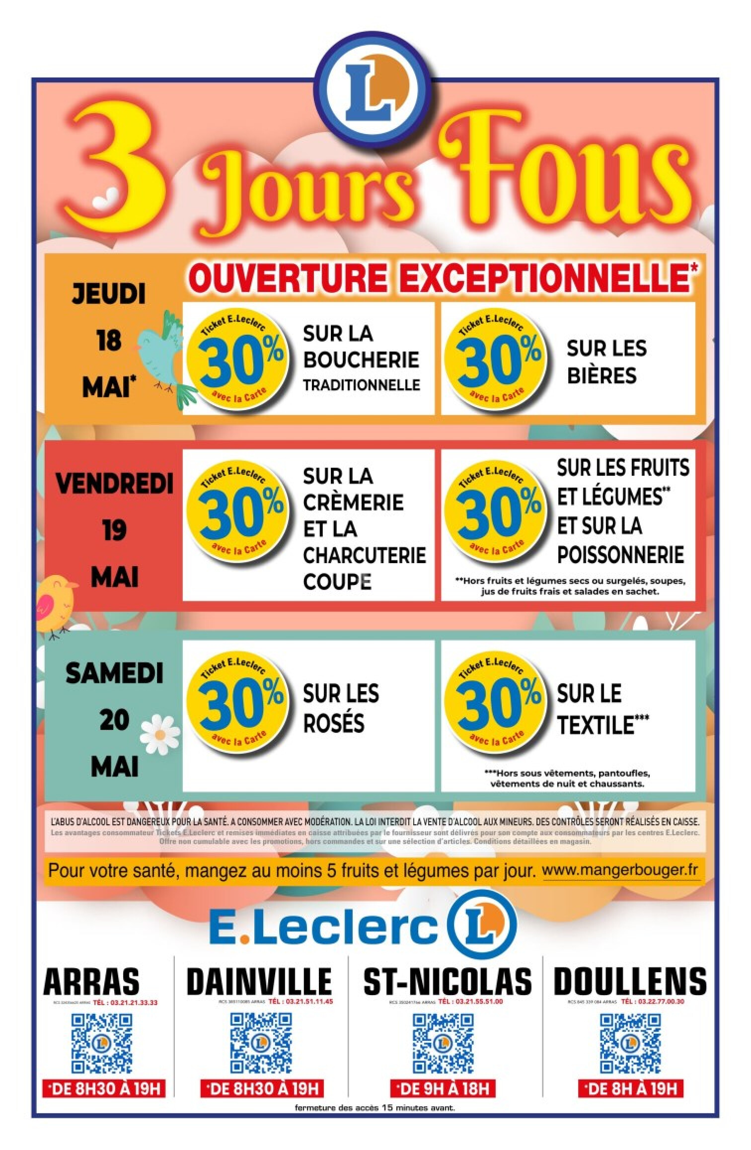 E. LECLERC - 3 jours fous