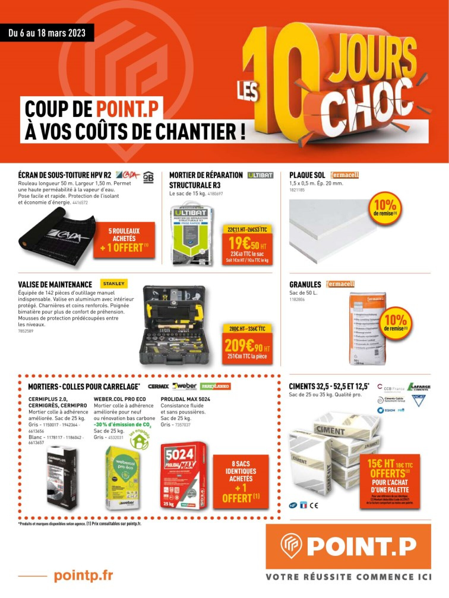POINT P - Les 10 jours choc
