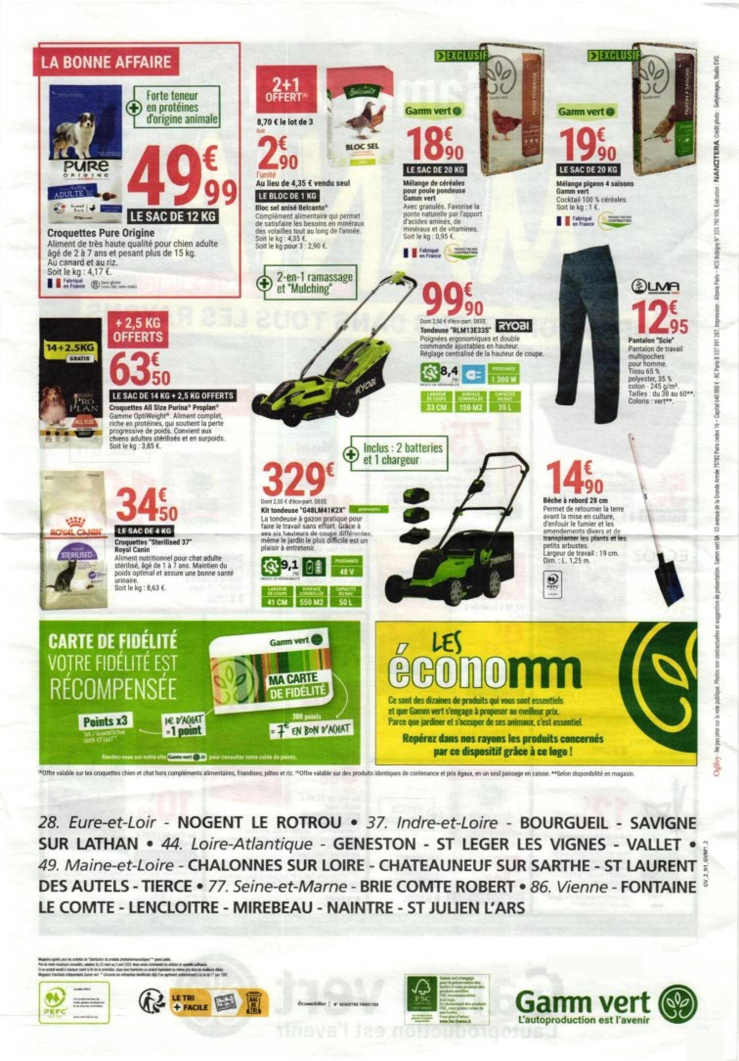 GAMM VERT - Mania des promotions dans tous les rayons