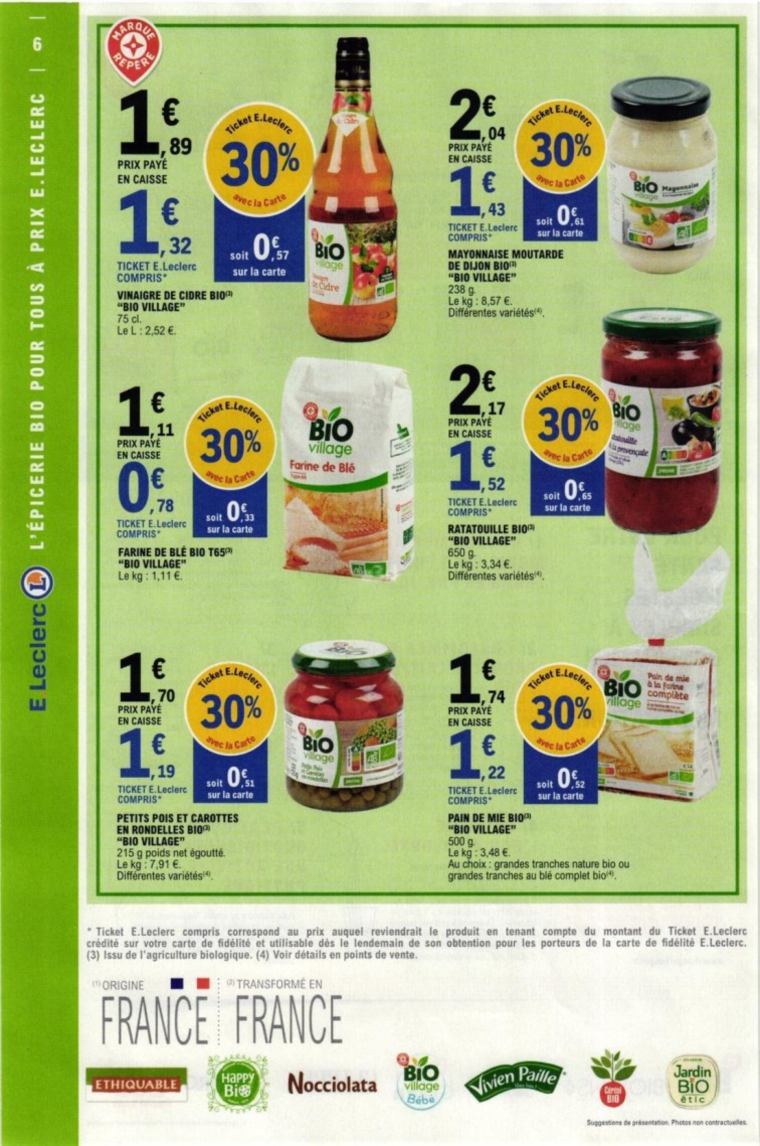 E. LECLERC - Tout le bio a prix e. leclerc