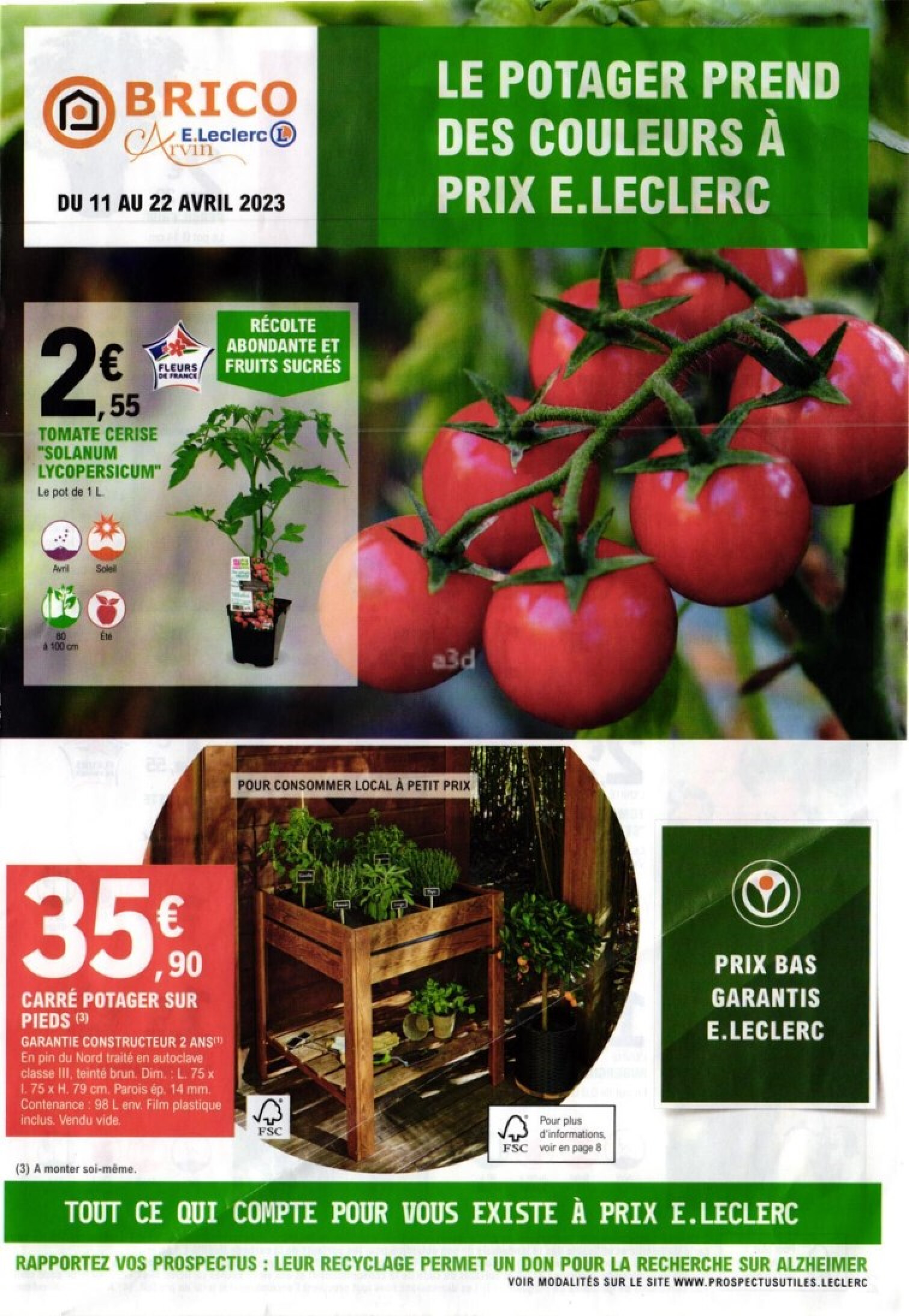 BRICO LECLERC - Le potager prend des couleurs a prix e. leclerc
