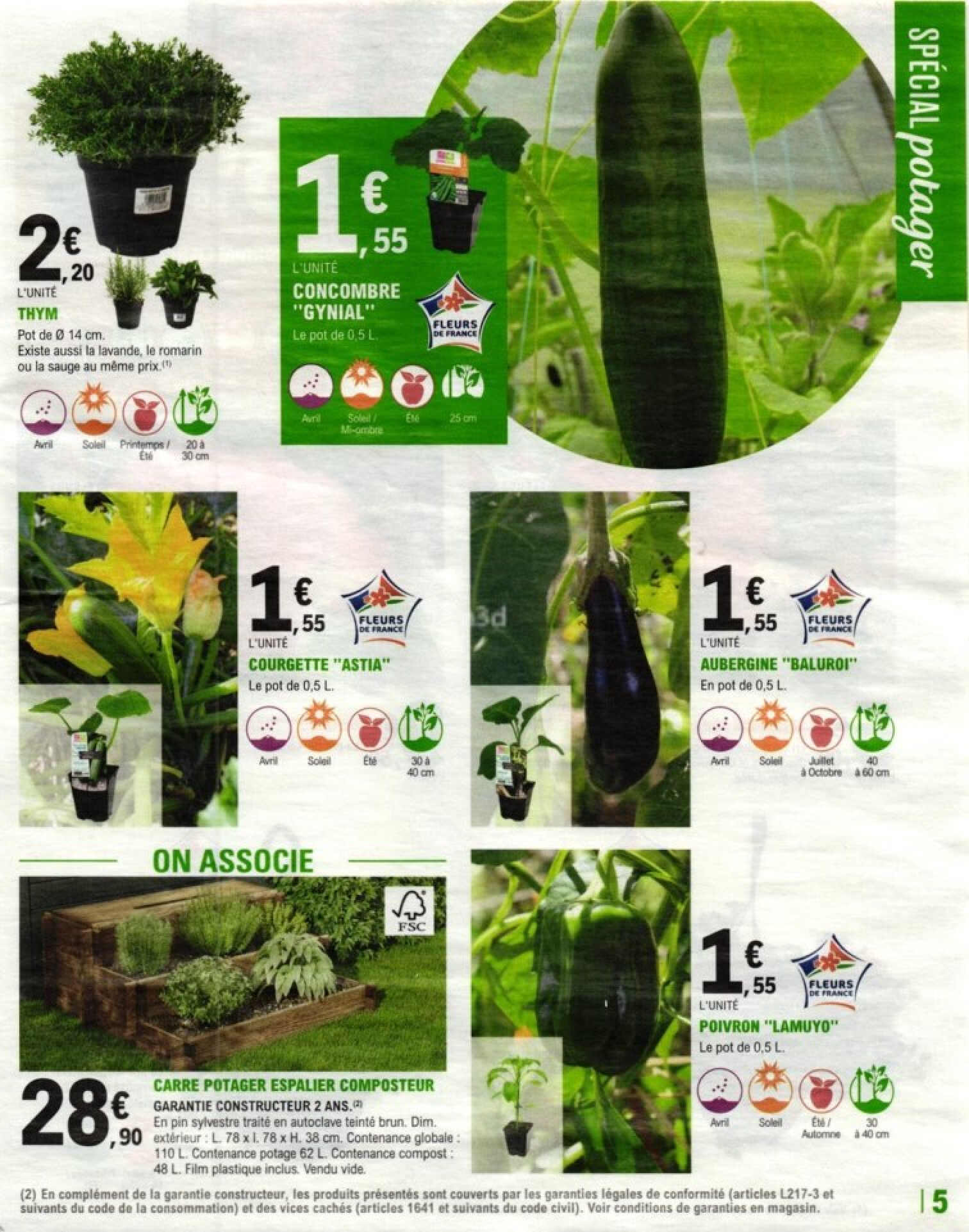 JARDI LECLERC - Le potager prend des couleurs a prix e. leclerc