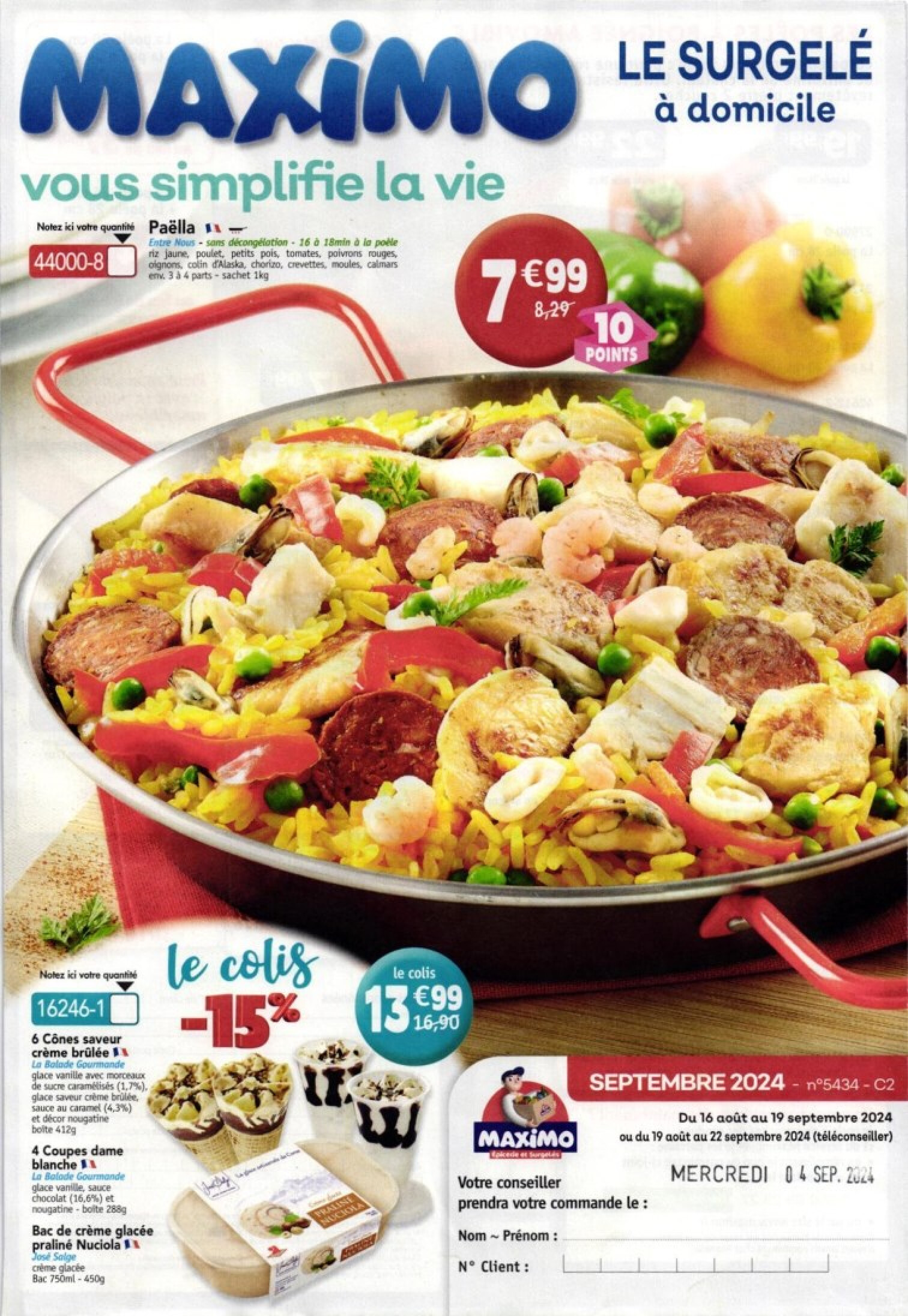 MAXIMO SURGELE - Septembre 2024 - n°5434