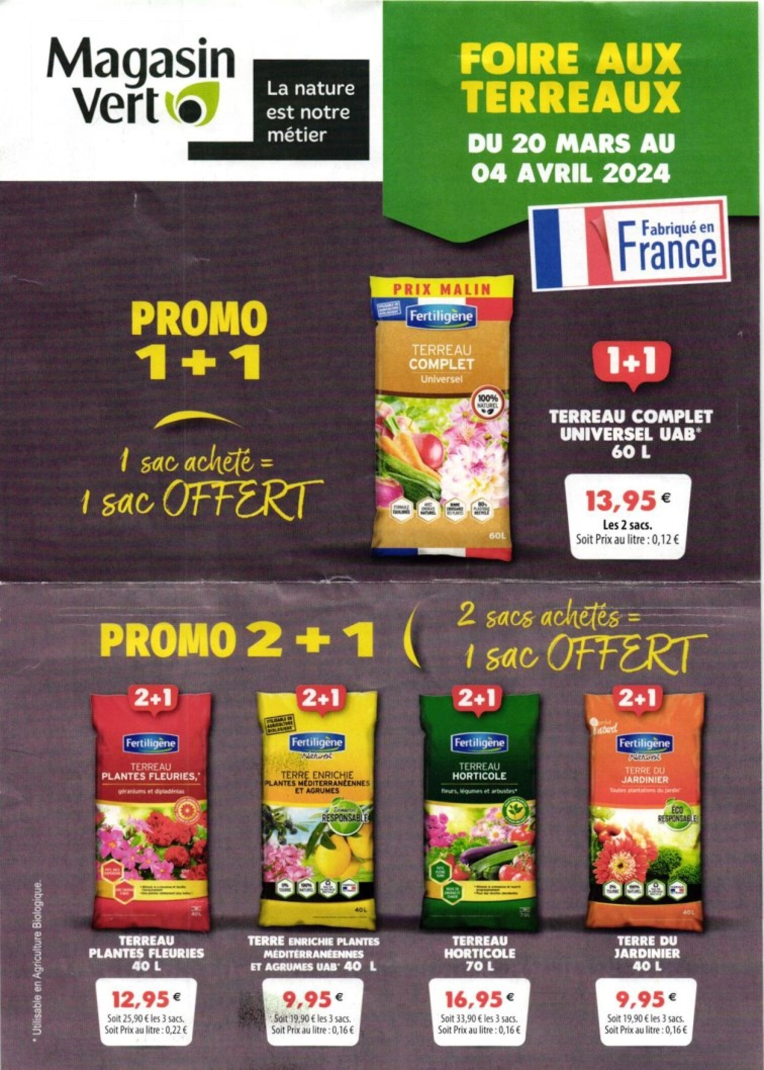 MAGASIN VERT - Foire aux terreaux